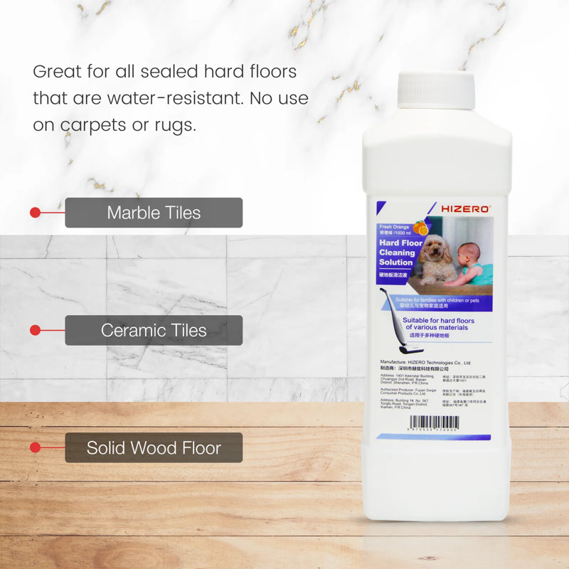 HIZERO Hard Floor Cleaning Solution | Wayfair